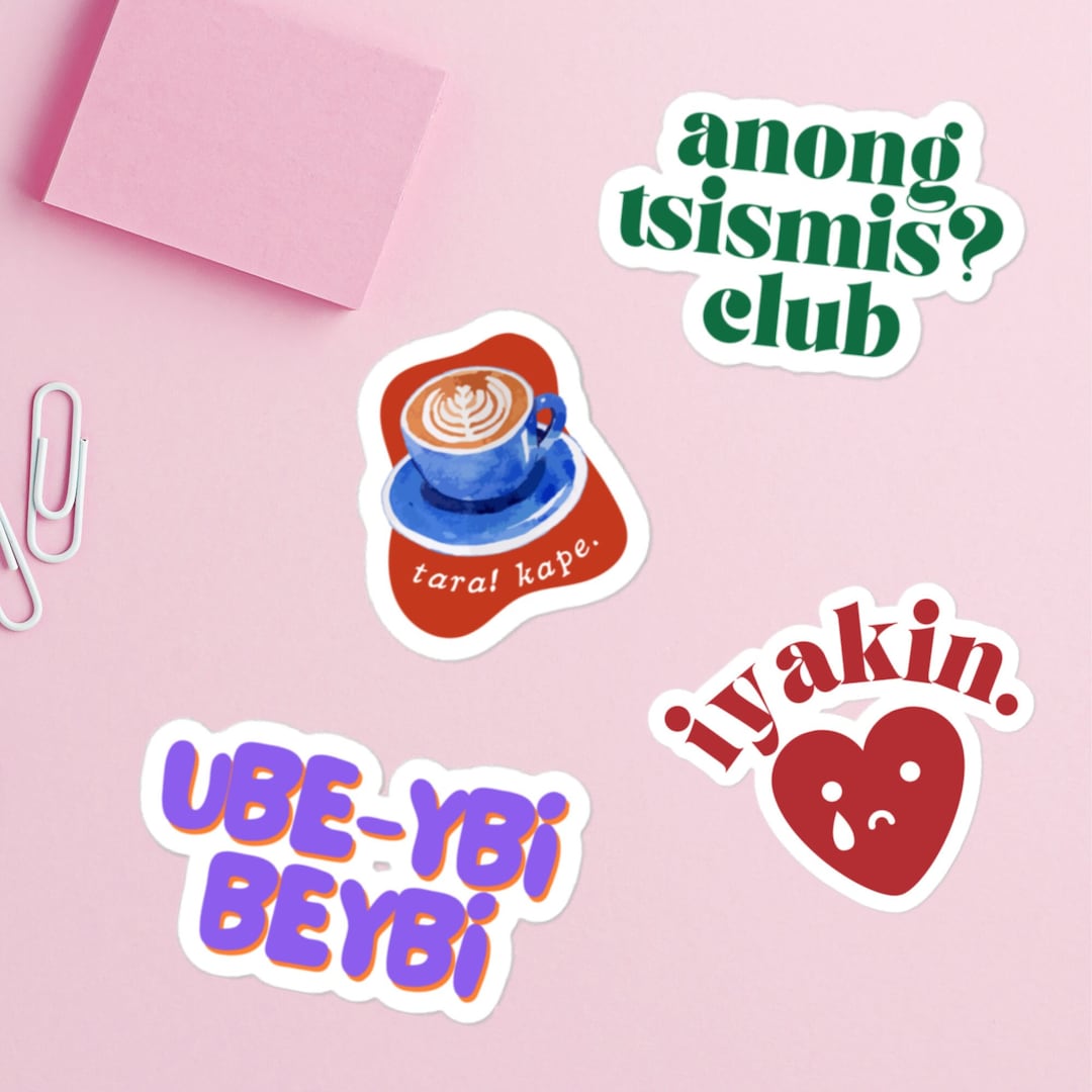 Filipino Stickers Ube Ay Nako Iyakin Kape Chismosa Pinoy Decal - Etsy