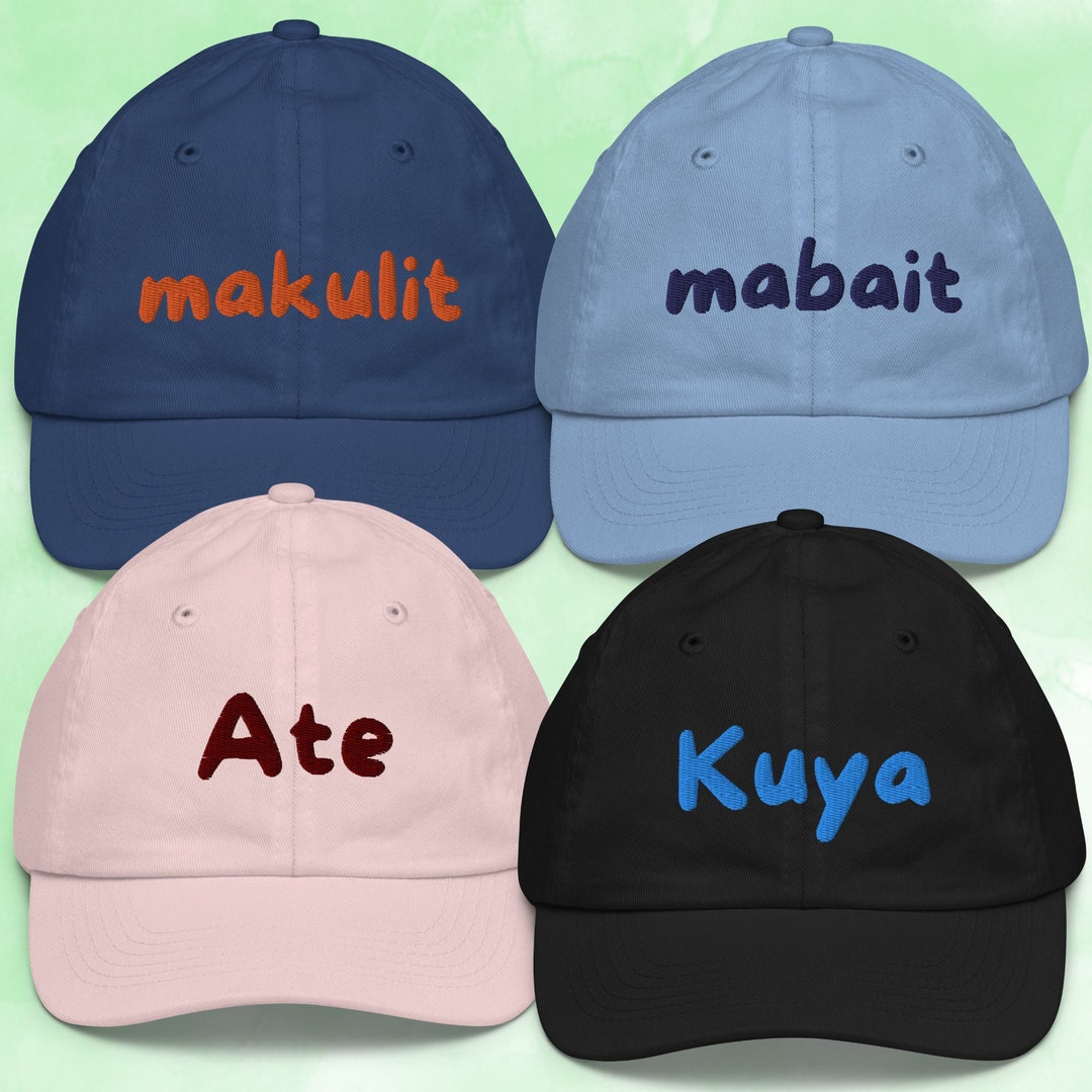 Custom Kuya Ate Bunso Kids Cap, Filipino Big Brother Big Sister Cap ...