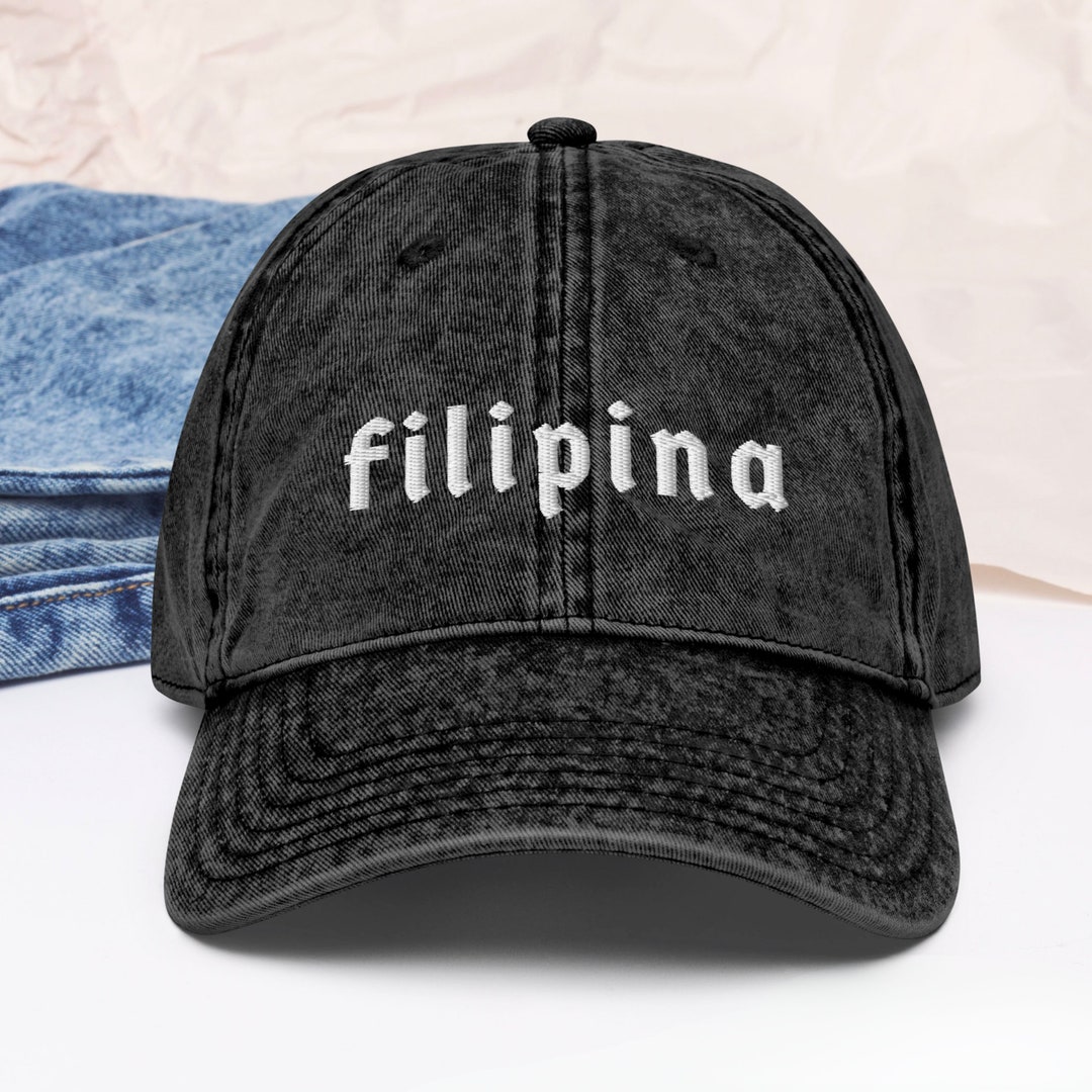 Filipino Mom Gift, Filipina Embroidered Cap, Proud Pinay Hat, Filipino ...