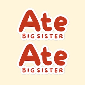 Kuya Ate Bunso Pinoy Family Tagalog Stickers, Filipino Pinoy Decals ...