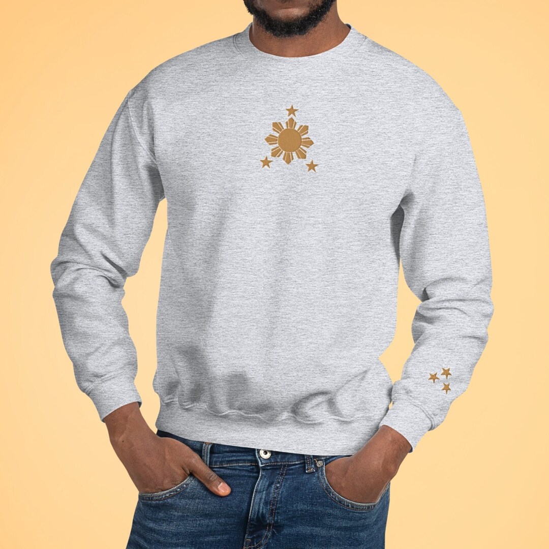 Philippines Stars & Sun Crewneck, Filipino Sweatshirt, 3 Stars ...