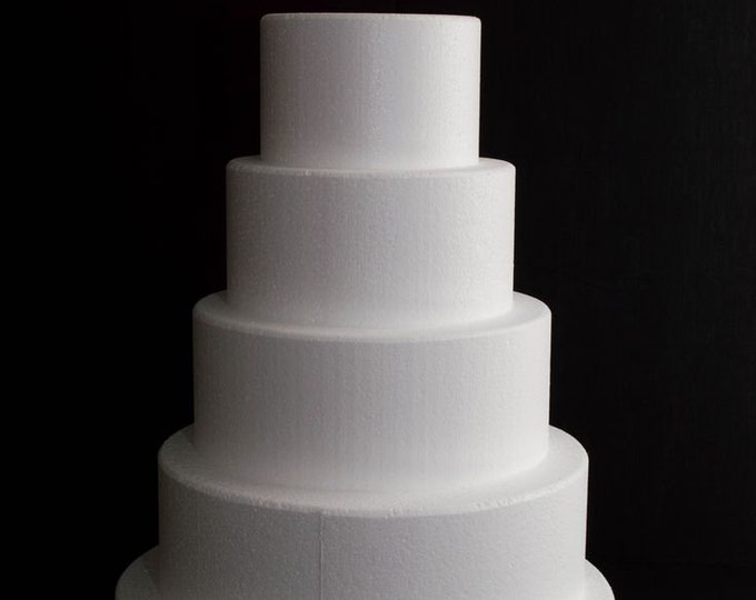 Polystyrene Cake Dummy, Various Size, Depth and Shape - Round - Etsy