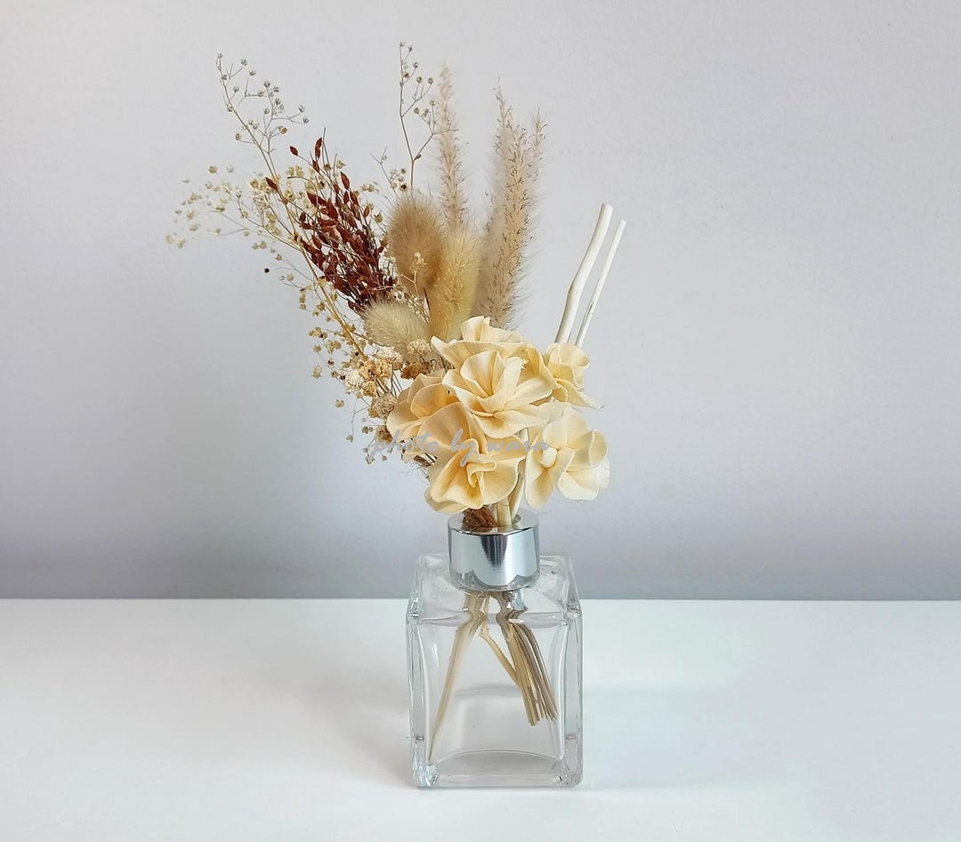 Sola Wood Flower Diffuser Set, Dried Bouquet, Home Decor - Etsy