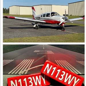 Custom Airplane Wheel Chocks: Personalized With N Number & Logo - Etsy