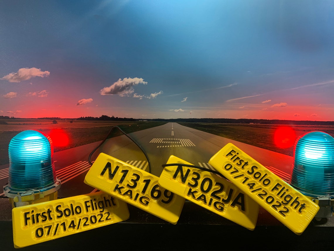 Commemorate Your First Solo Flight With These Custom Crafted - Etsy