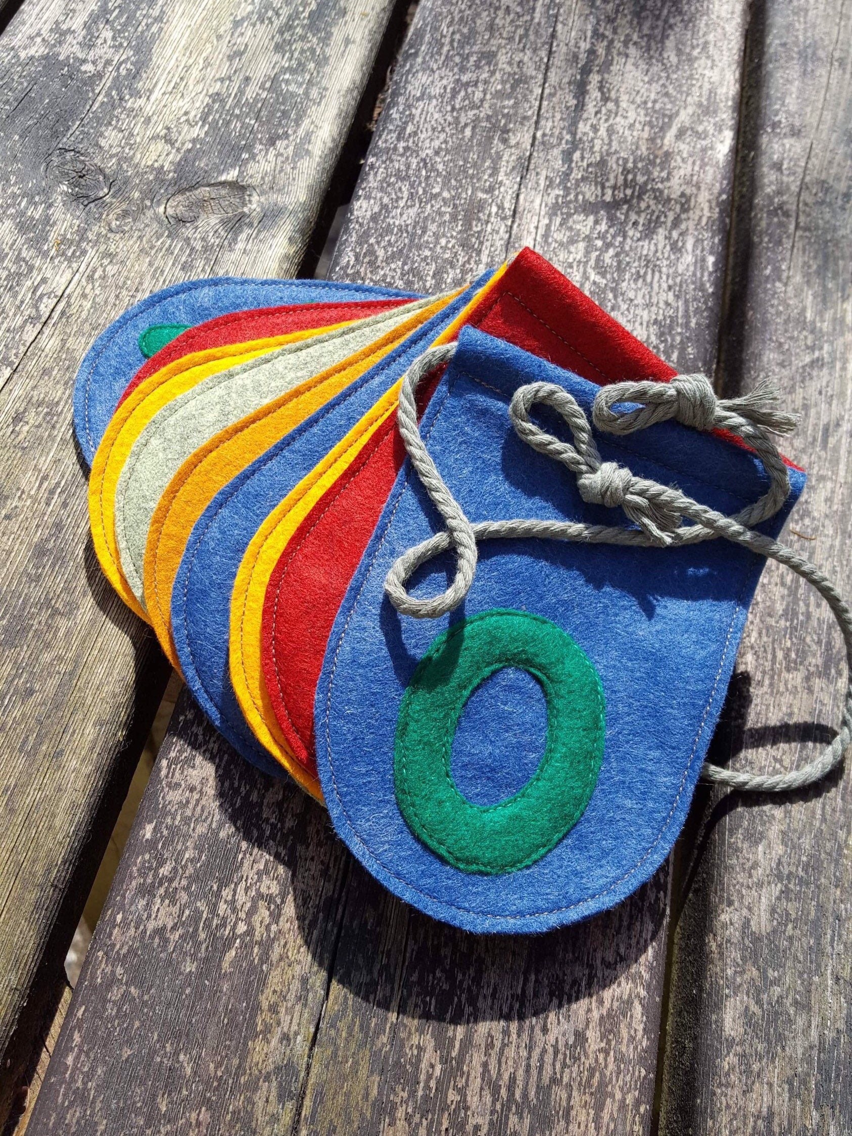 Numbered Felt Bunting Nursery Decor Number Line Rounded - Etsy UK