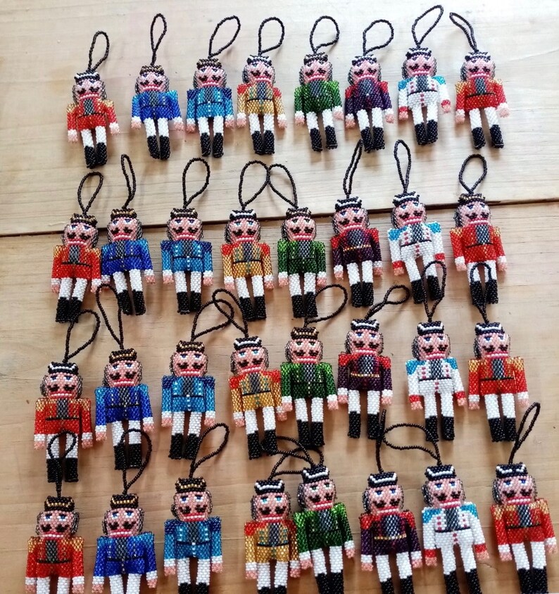 Handmade Nutcracker Bead Ornament, 1 Piece - Etsy
