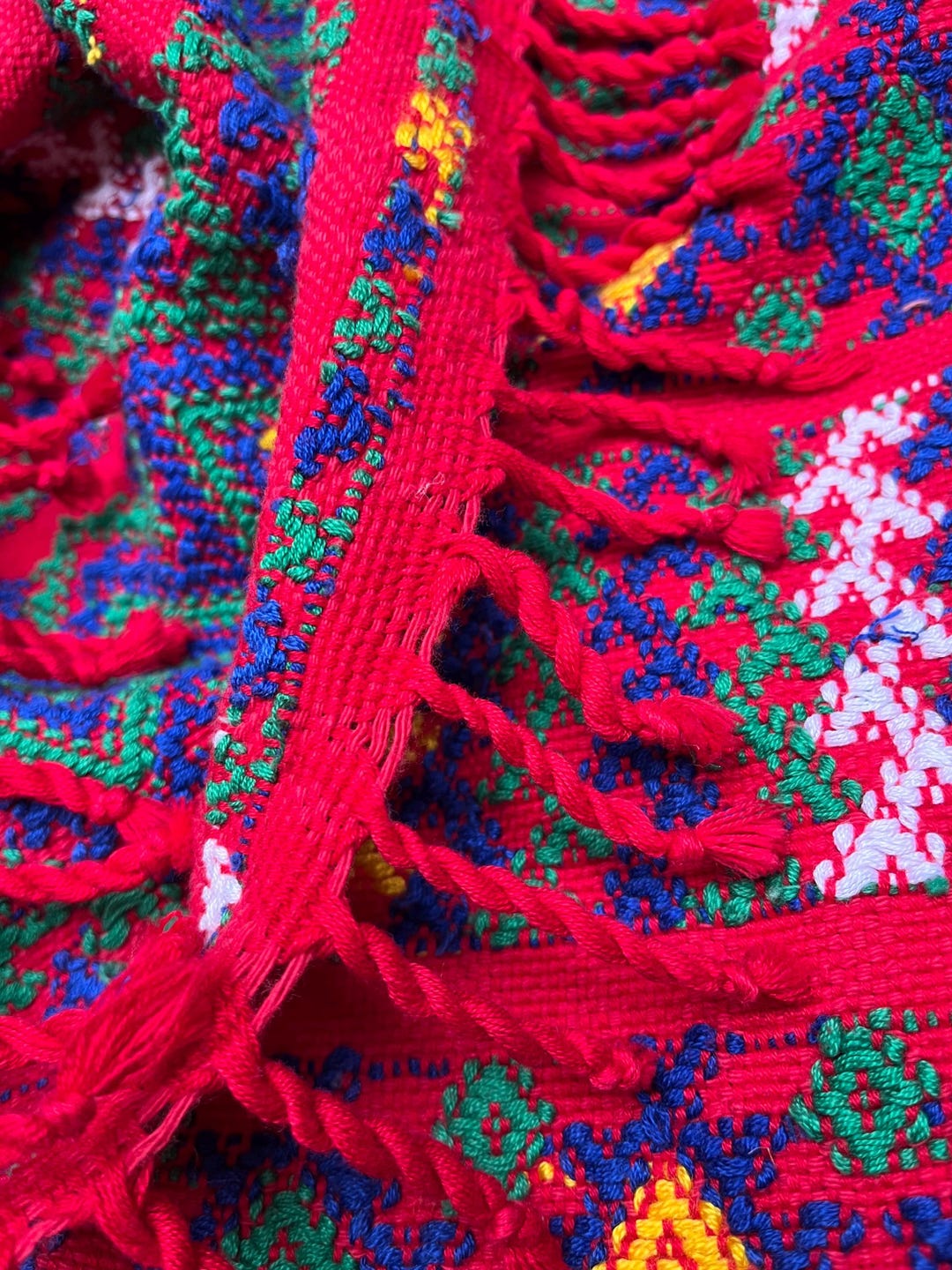 Handmade Guatemalan Fabric Multicolor Tablecloth - Etsy