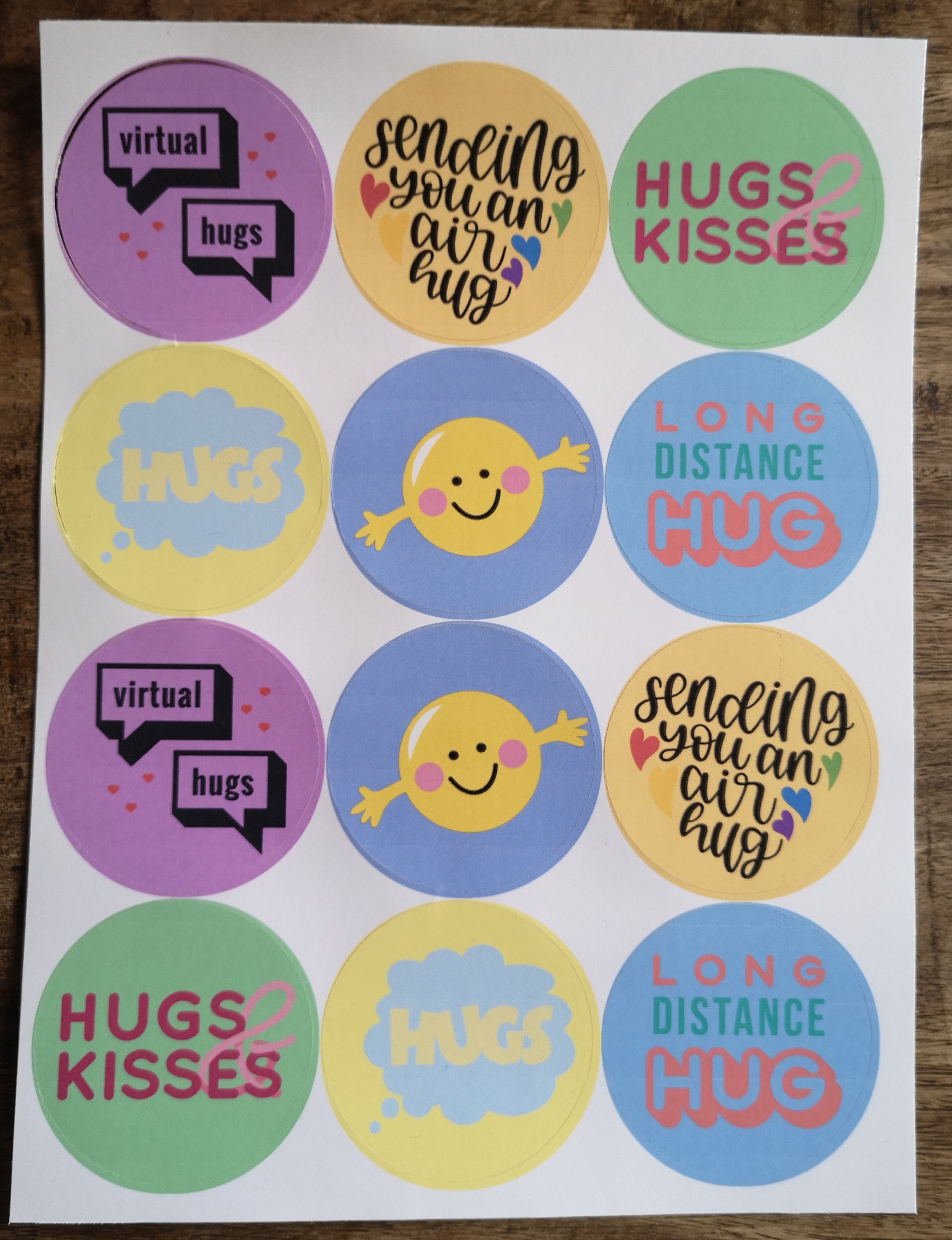 Sending Hugs stickers | Etsy