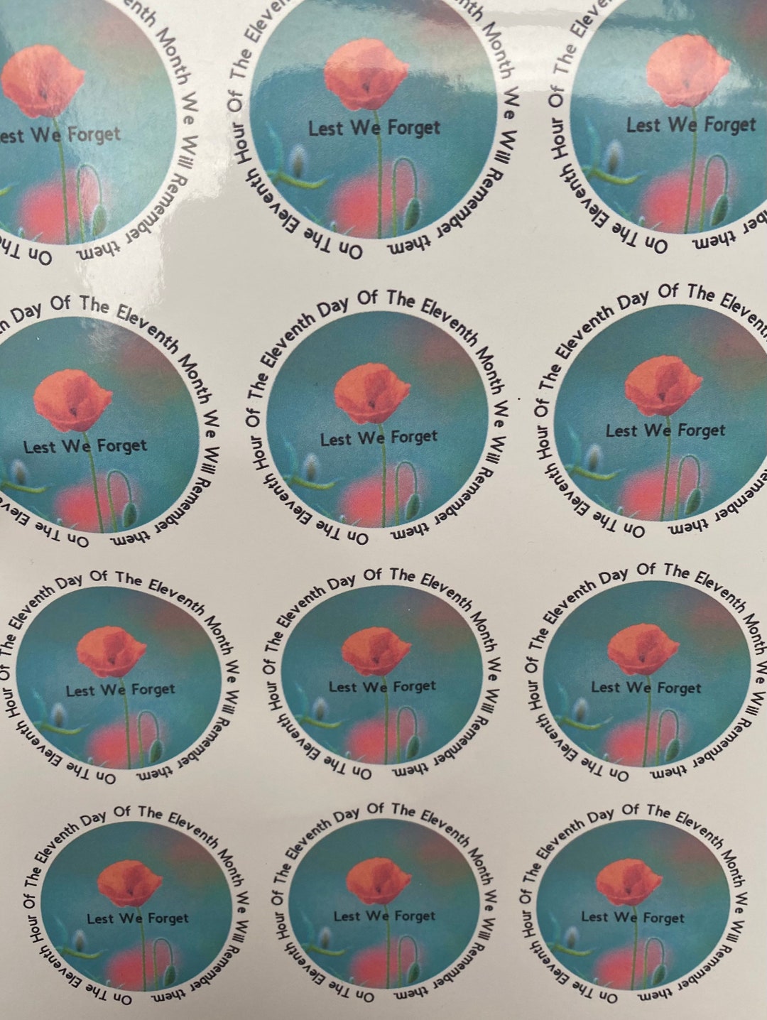 Remembrance Day Stickers - Etsy UK
