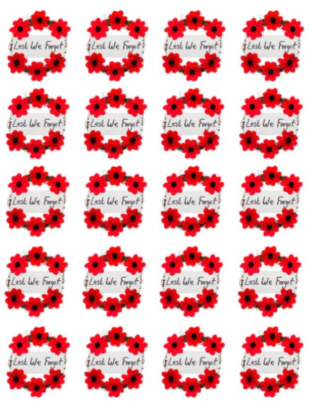 Poppy Remembrance Stickers - Etsy