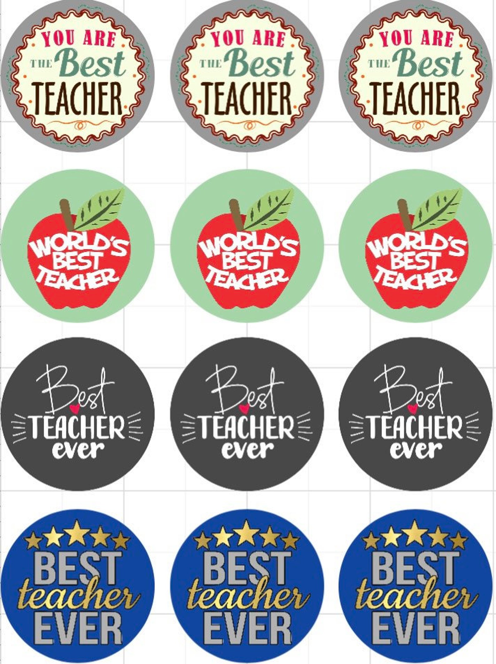Best Teacher Stickers - Etsy