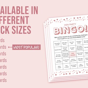 Hen Party Games, Bridal Shower, Hen Party Bingo, Selfie Photo Challenge ...