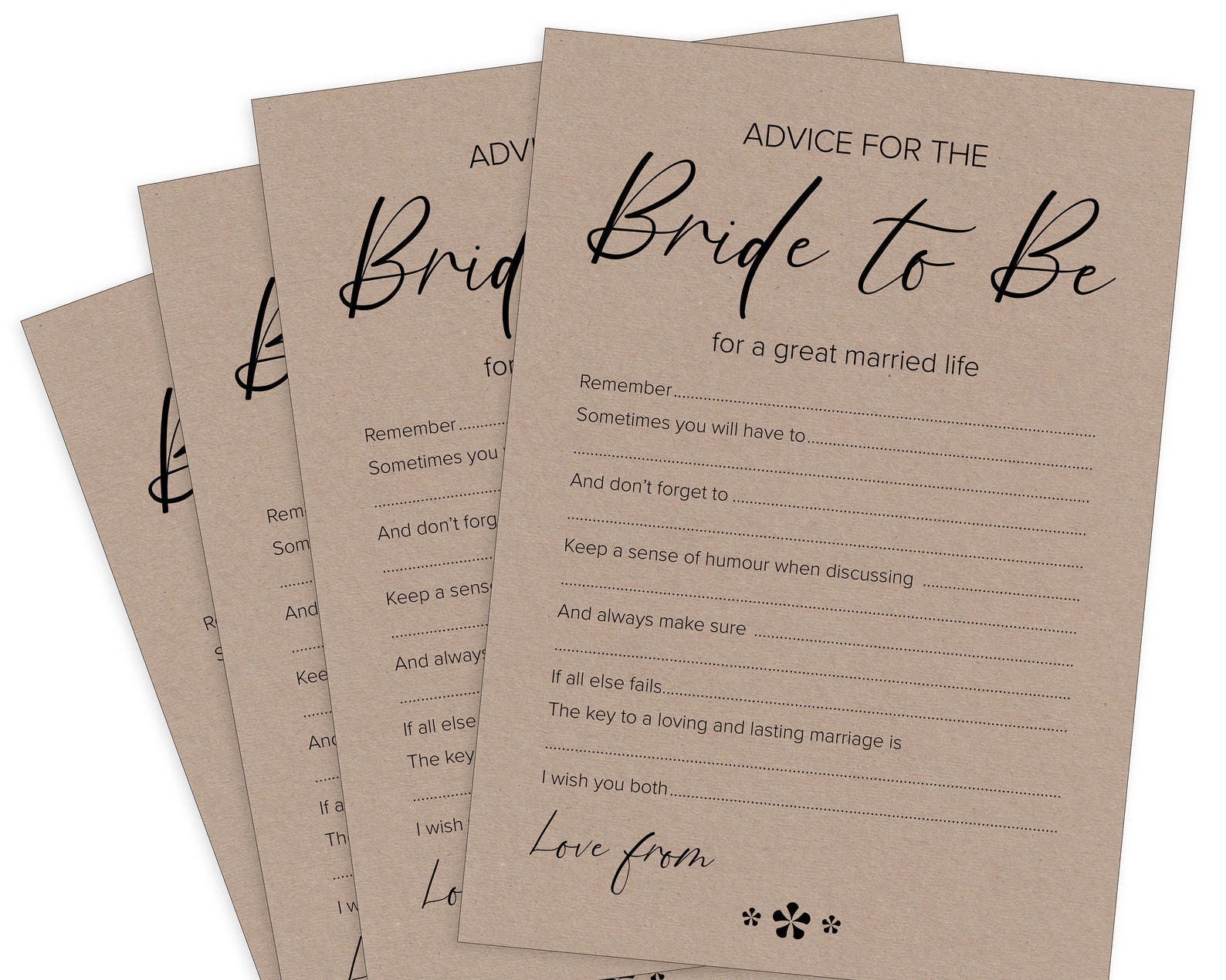 Hen Party Games Advice for the Bride Game Cards Hen Party - Etsy
