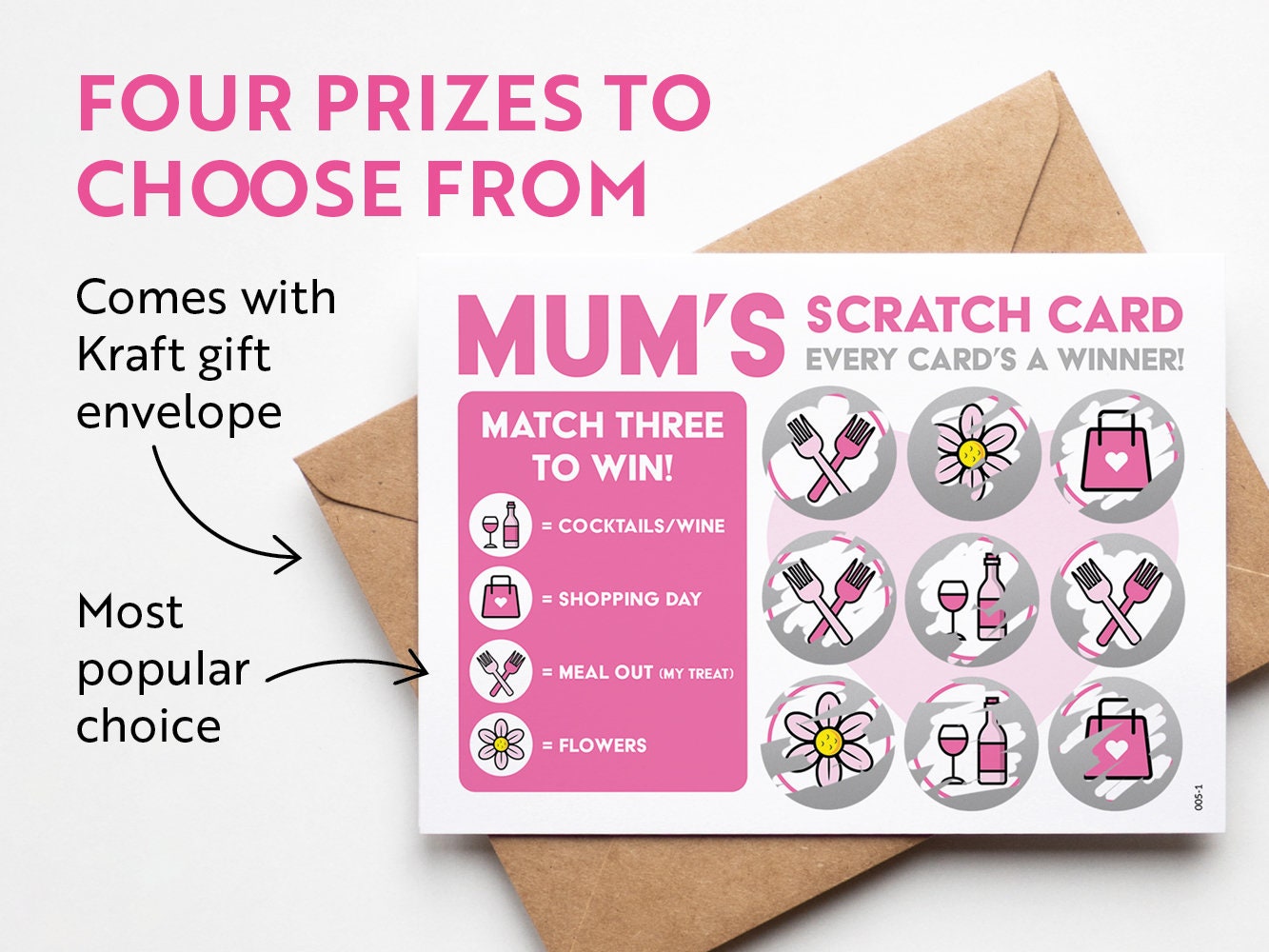 Mum's Novelty Scratch Card Gift: A6 Size - Etsy UK