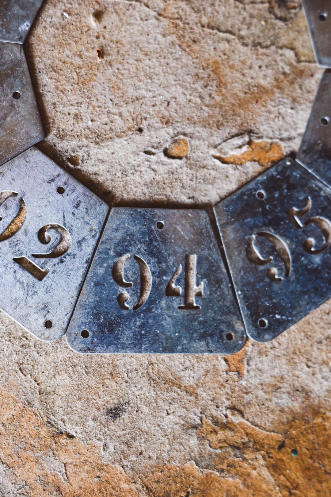 Vintage-inspired Industrial Galvanized Metal Number Label for Furniture ...