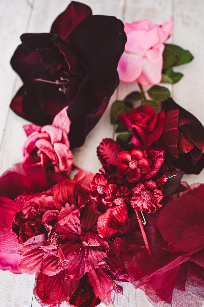 Vintage Millinery Flower Collection: Fabric & Plastic Blooms for ...