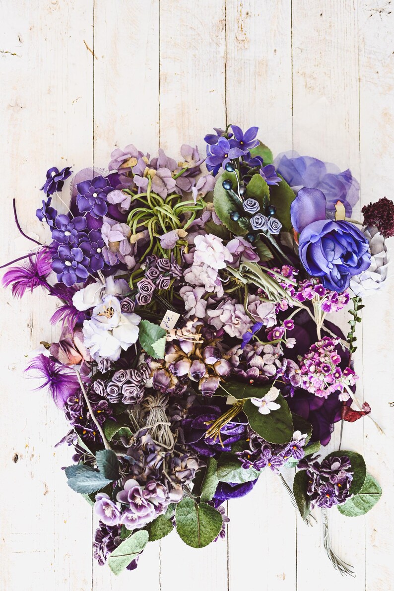 Vintage Millinery Flower Collection: Fabric & Plastic Blooms for ...