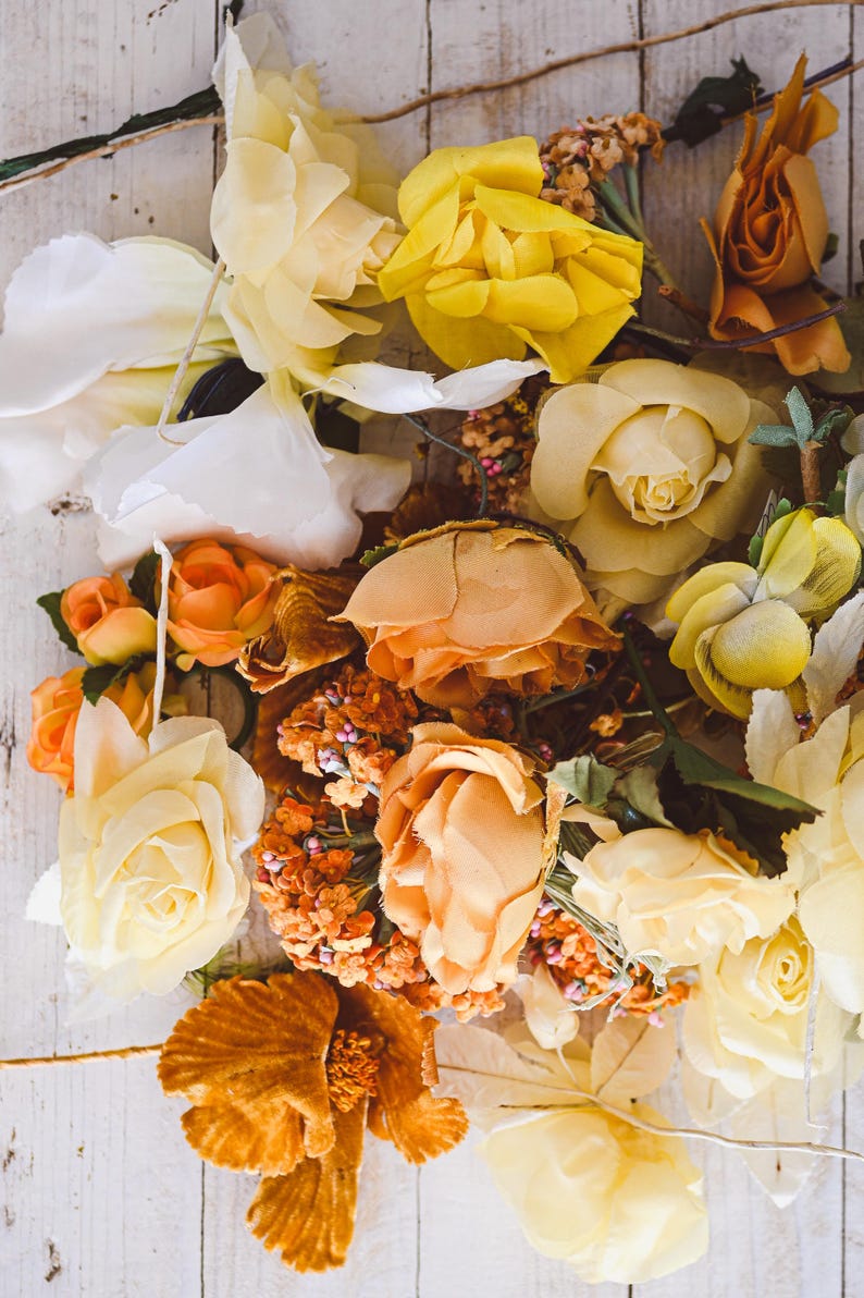 Vintage Millinery Flower Collection: Fabric & Plastic Blooms for ...