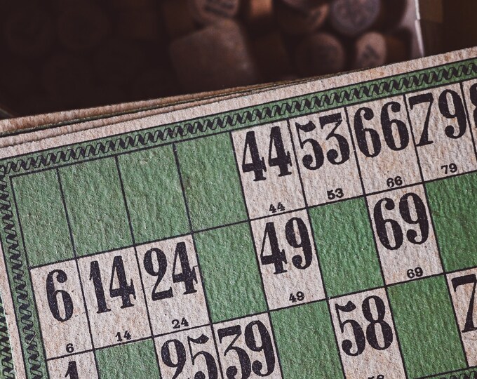 Vintage Tombola Bingo Set in Original Cardboard Box - Retro Family Game ...