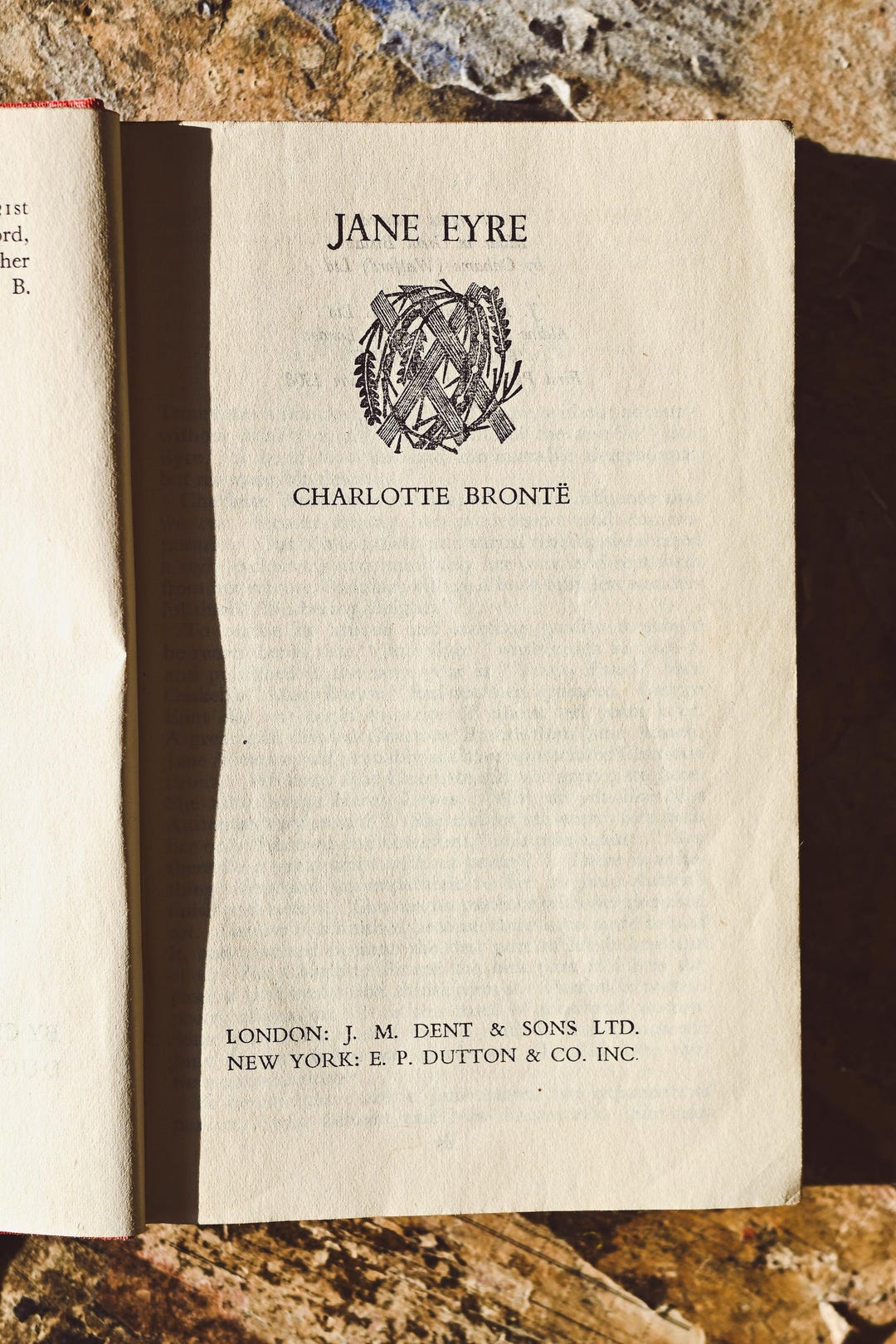 Vintage 1950 Jane Eyre Novel by Charlotte Bronte: Classic Gothic ...