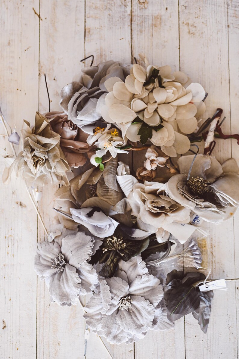 Vintage Millinery Flower Collection: Fabric & Plastic Blooms for ...