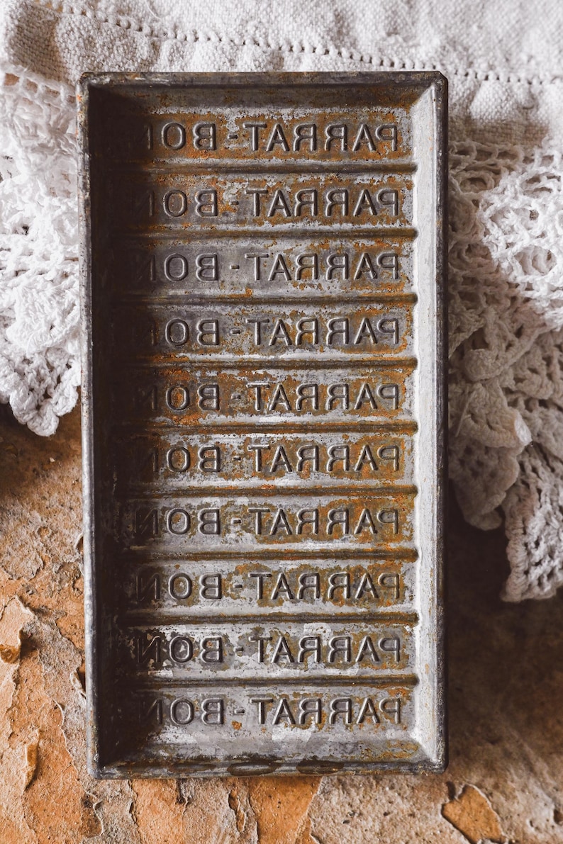 Vintage French Chocolate Bar Molds Set - Rare Parrat Bon Chocolat ...
