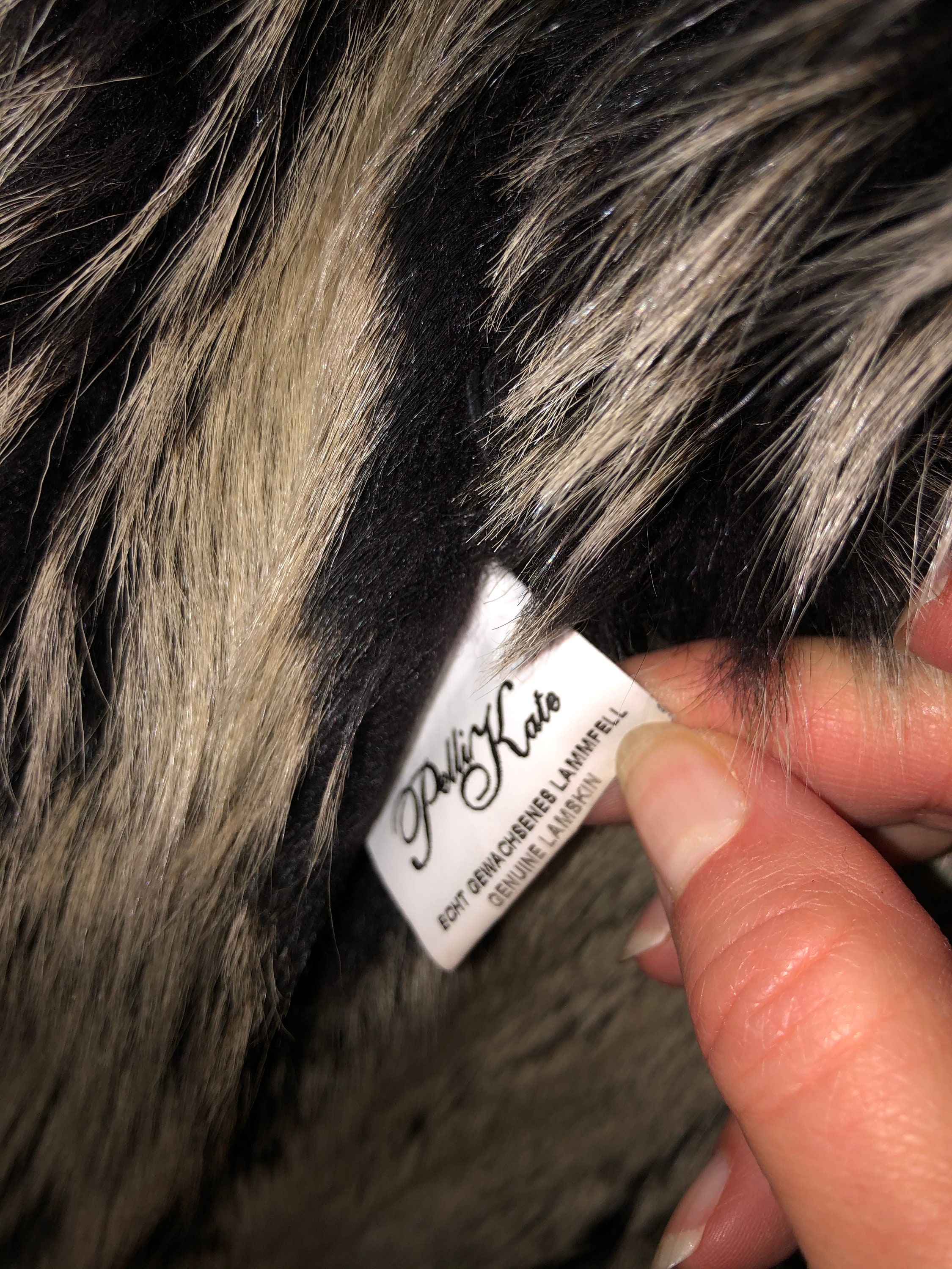 Black Lama Fur Coat, Shearling Long Coat Hooded Black Afghan Real Fur ...