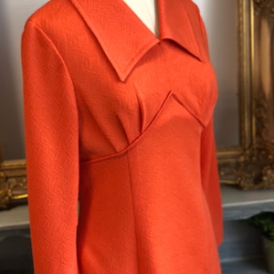 90s Vintage Hand Made Orange Dress - Etsy