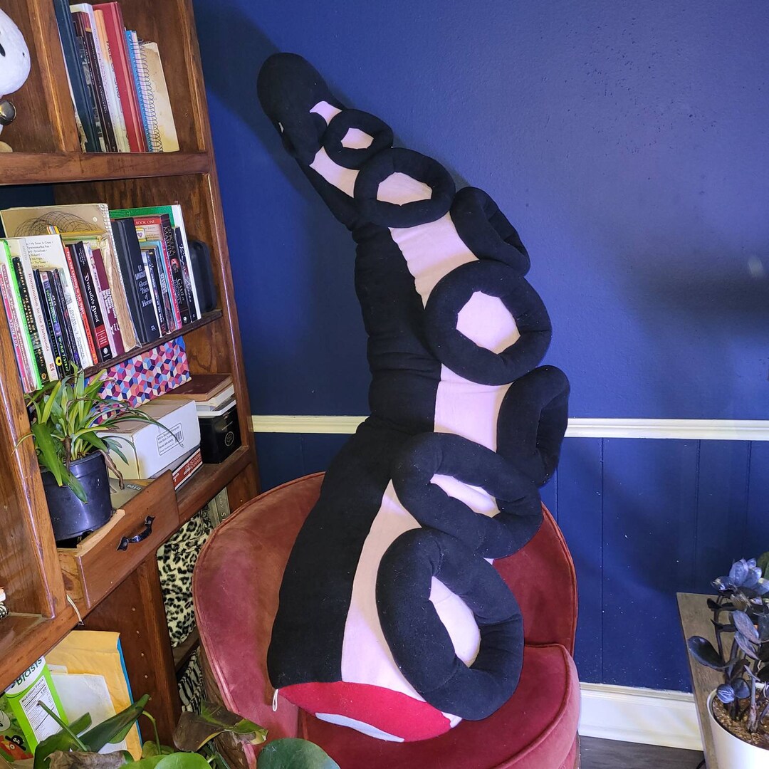 Handmade Black and Pink Tentacle Body Pillow - Etsy
