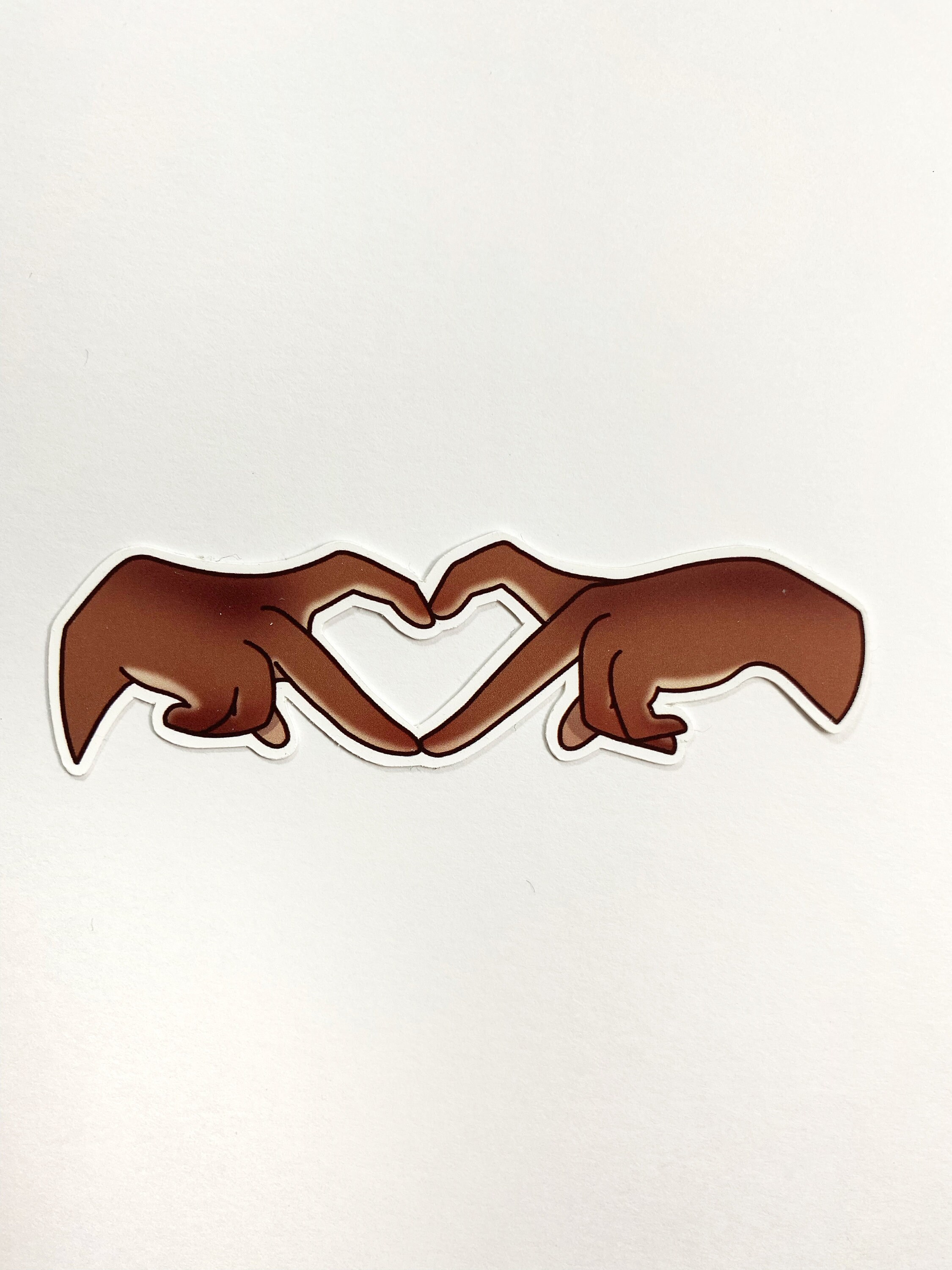 Hands Heart Sticker Finger Heart Sticker for Partner Valentines Gift ...