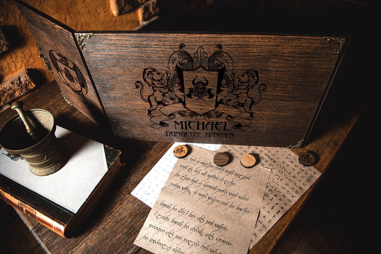 Personalized Wooden Dungeon Master Screen – RPG Game Master Gift 35 - Etsy