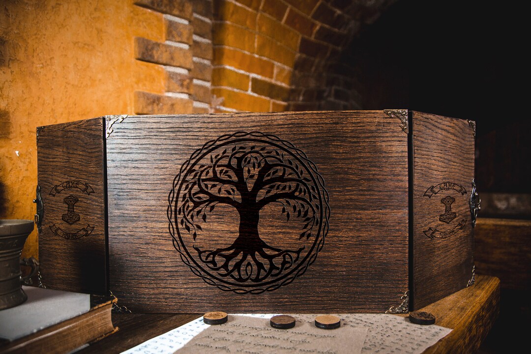 Game Master Screen for Board Rpg Game - Wooden Screen for Role Playing ...