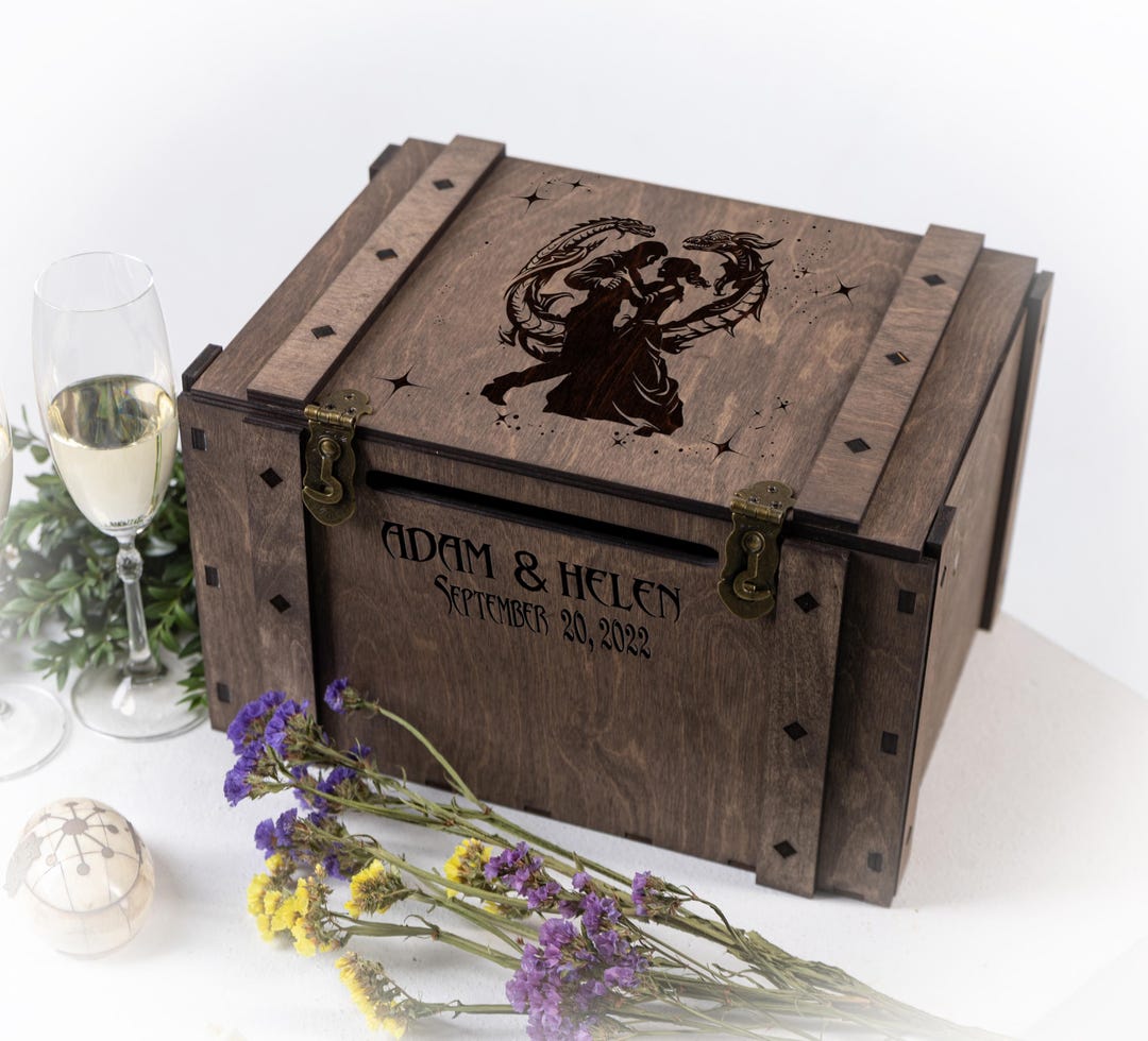 Handmade Wedding Card Box Personalized Card Box for Wedding Gift Card ...