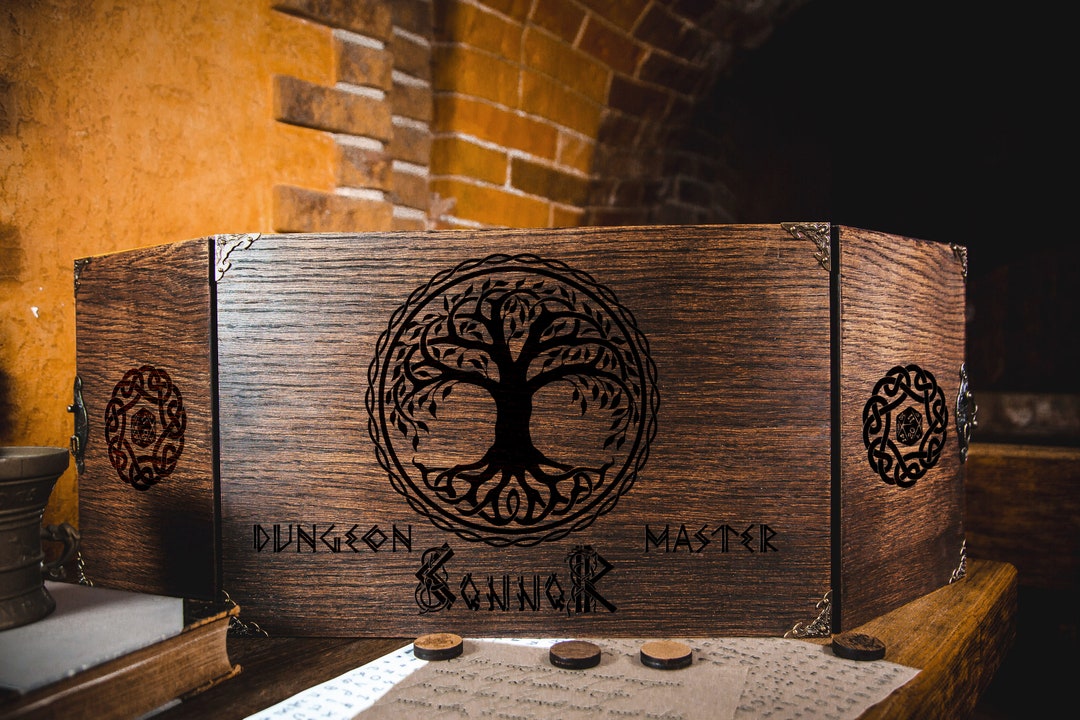 Wooden Game Master Screen. Dm Screen Wood Magnetic.screen for Board Rpg ...