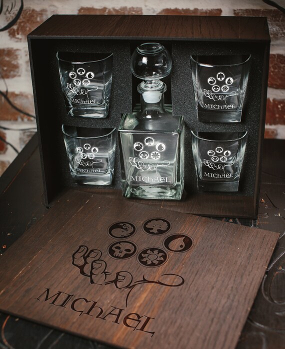 Personalized Whiskey Gift Set 163 Decanter & Whiskey | Etsy