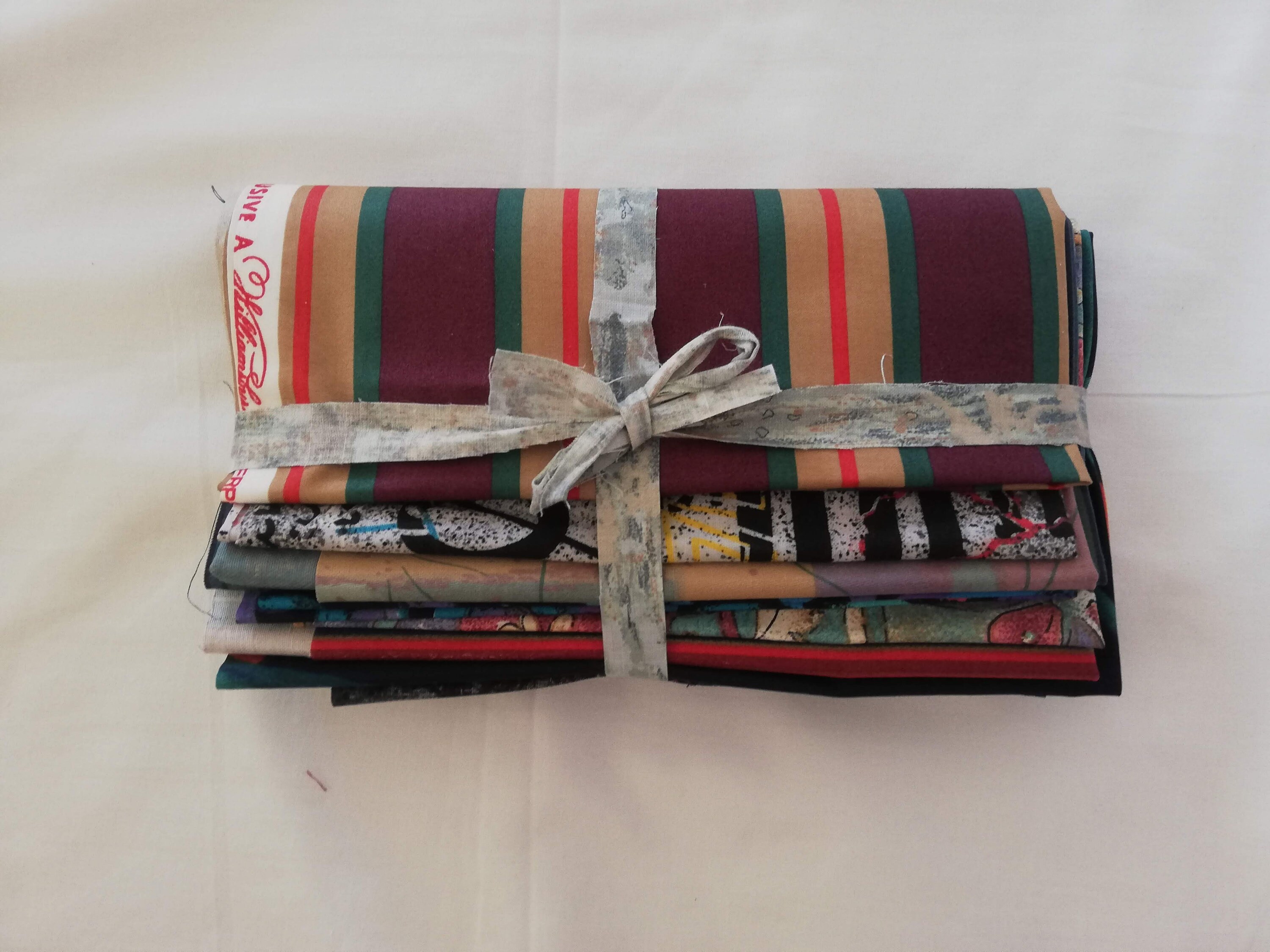 Vintage Fabric Bundle Oddments for fabric projects 10 | Etsy