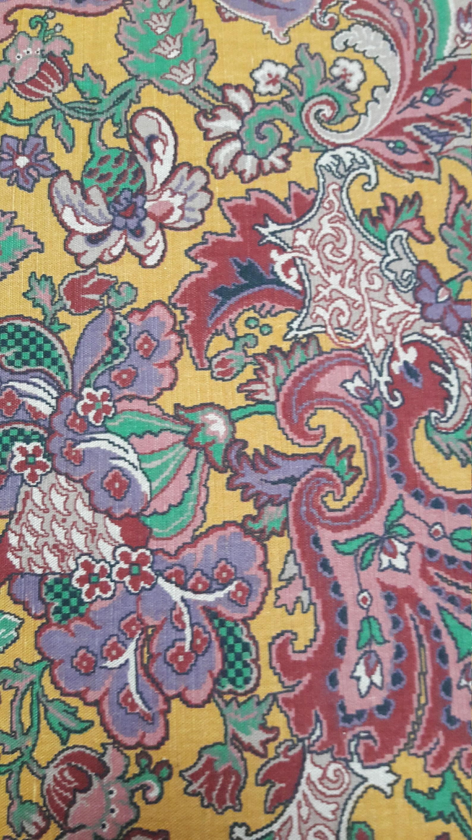 Regal Vintage Cotton Soft Furnishing Fabric Richloom - Etsy UK