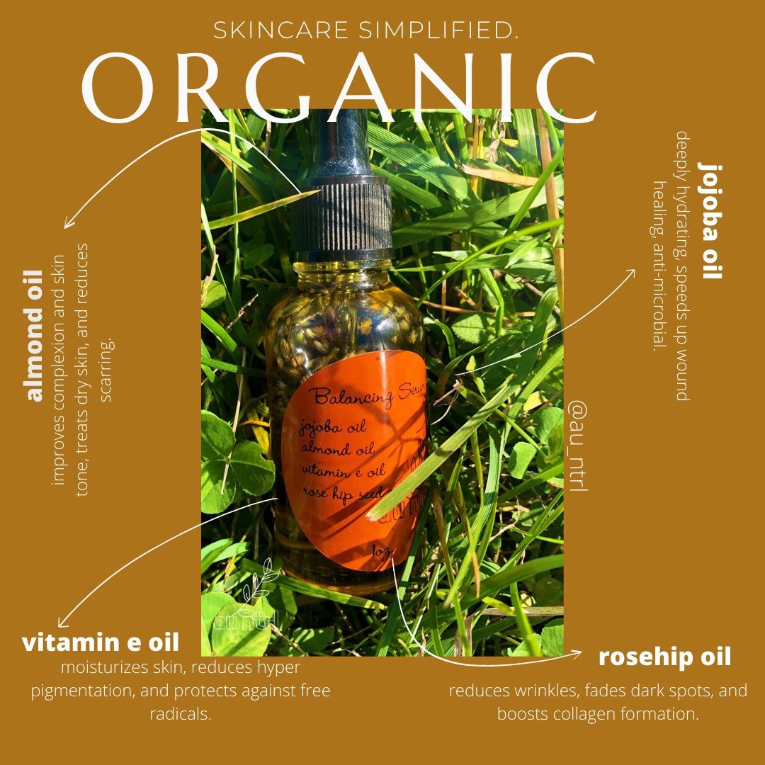 Organic botanical face oil for all skin types - Etsy.de