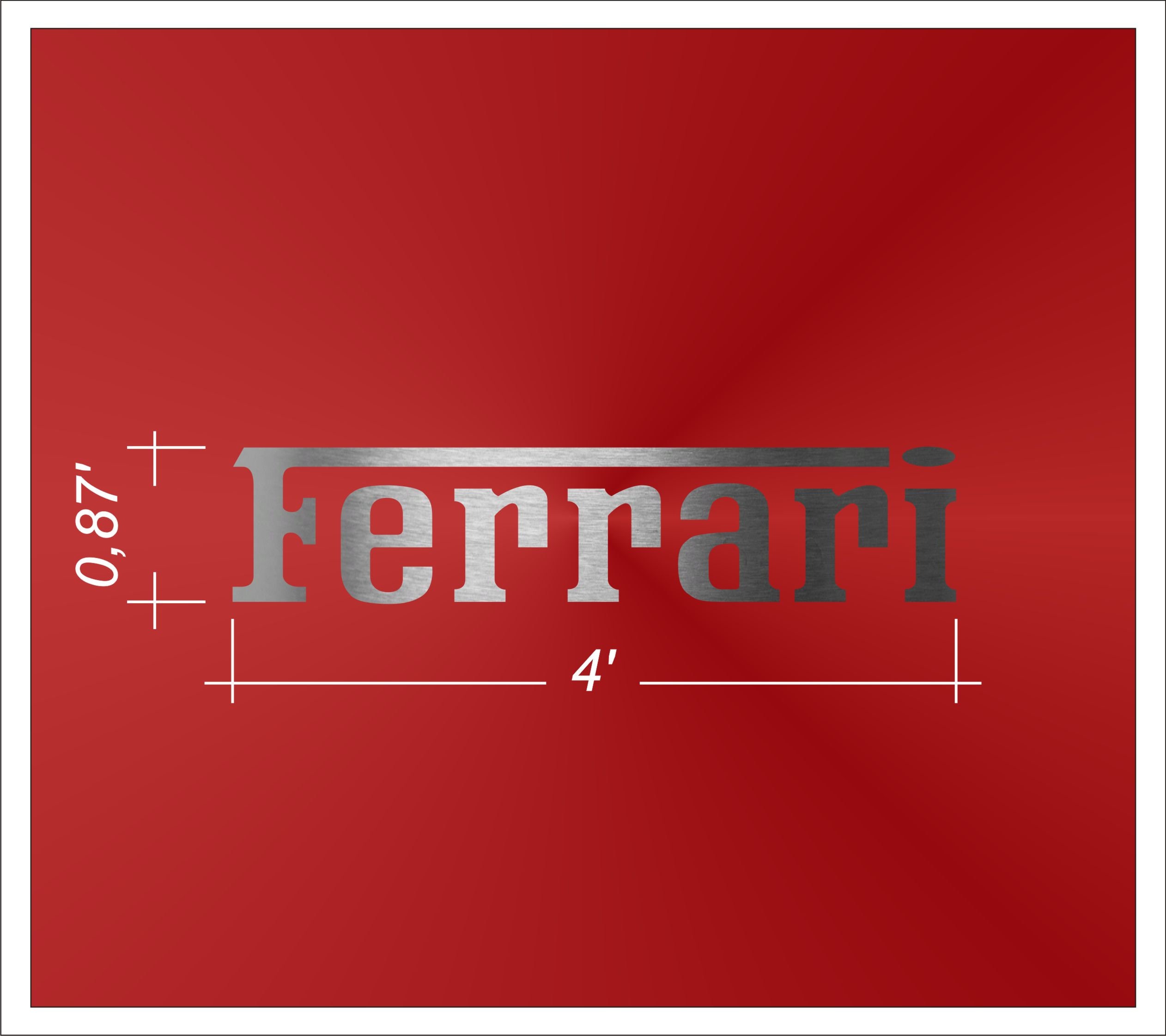 Ferrari Garage Wall Sign Letters Are 4 Feet Wide Sign | Etsy UK