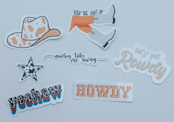 Western Sticker Pack - Etsy