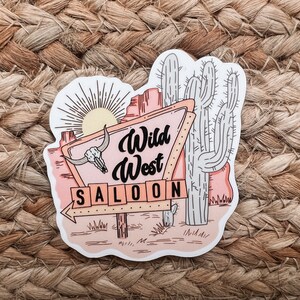Wild West Saloon | Western Sticker - Etsy