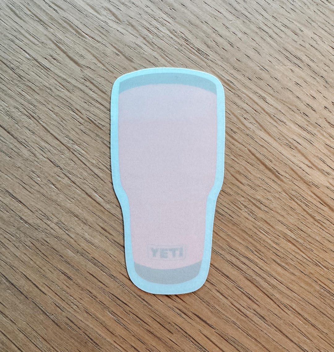 Pink Yeti Tumbler Sticker | Weatherproof Aesthetic Decal - Etsy