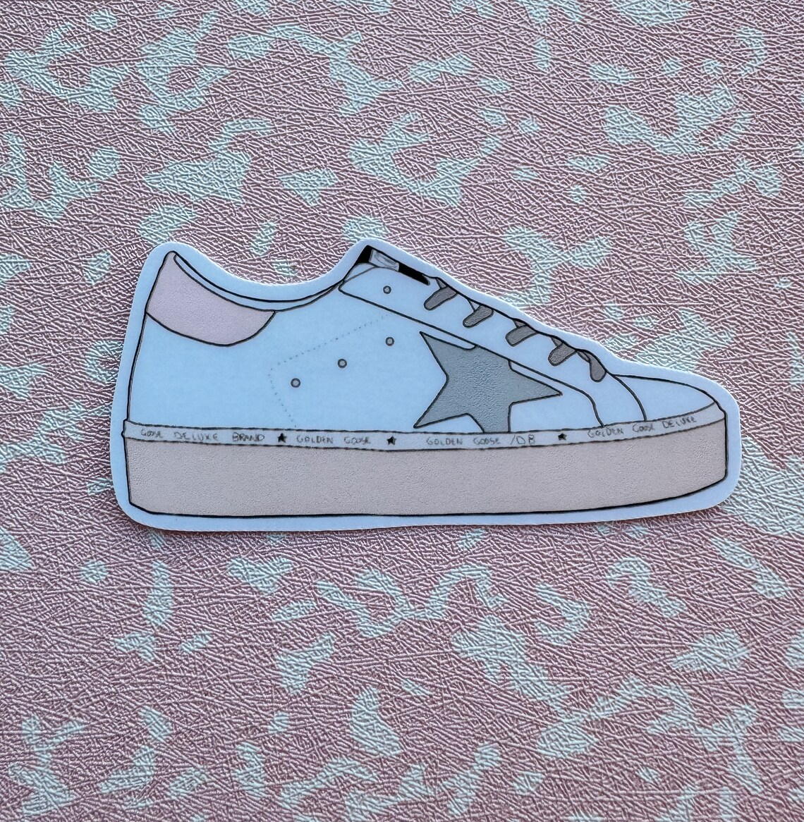 Golden Goose Sneaker Sticker | Weatherproof Laptop Decal - Etsy