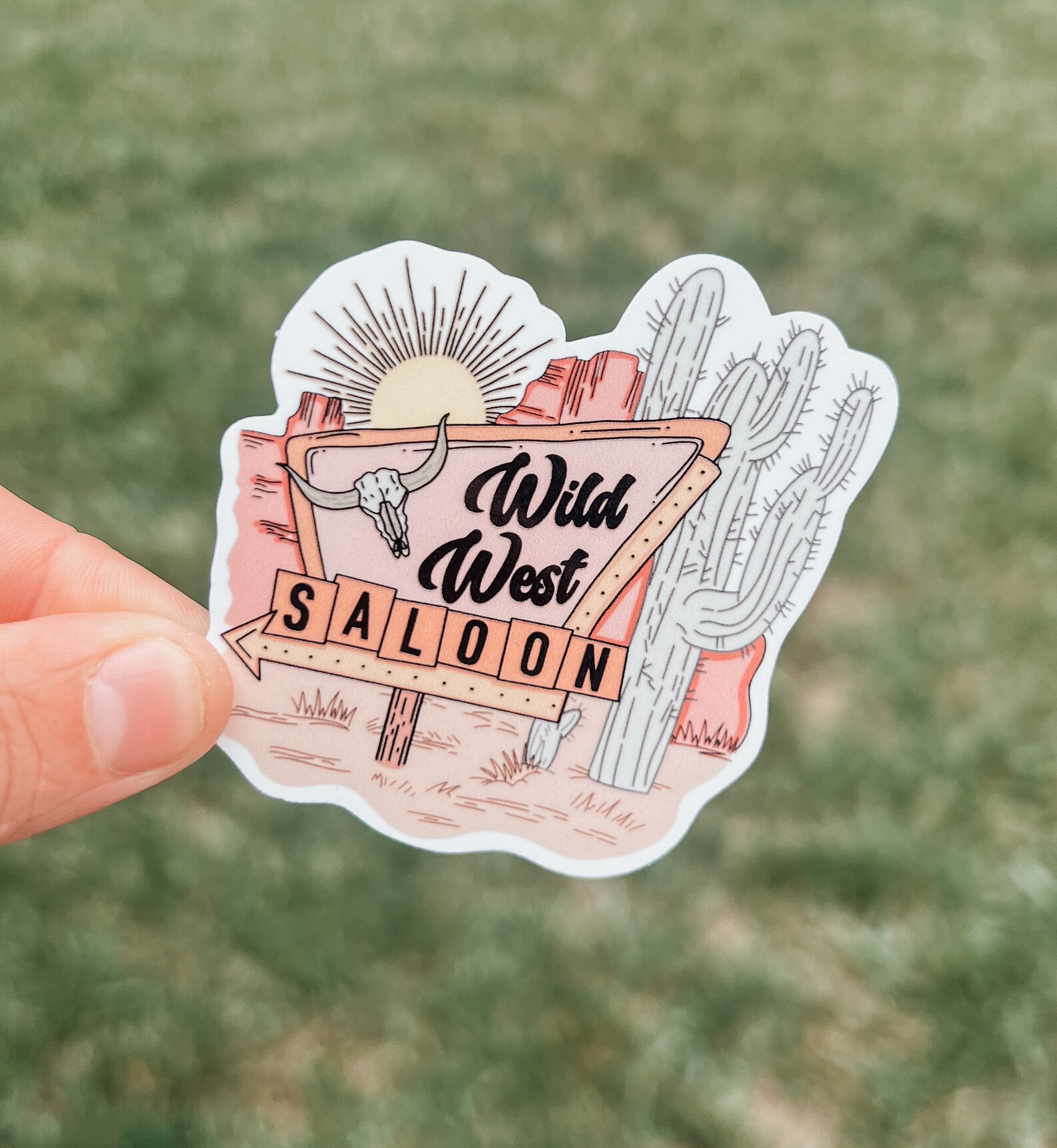 Wild West Saloon | Western Sticker - Etsy