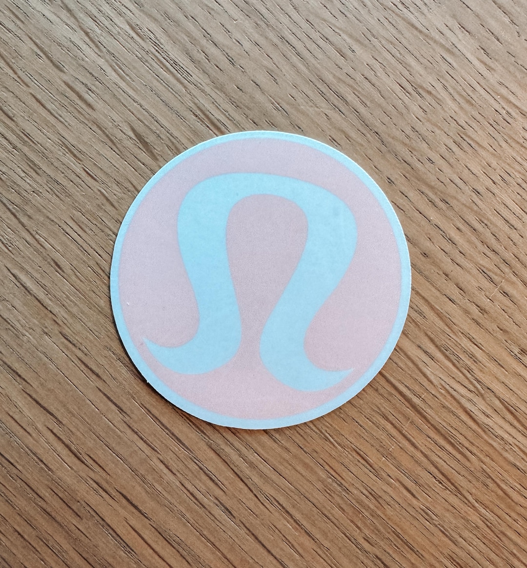 Lululemon Pink Logo Sticker Lululemon Aesthetic Sticker - Etsy