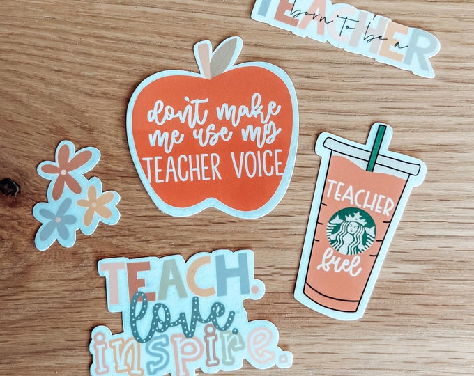 Teacher Sticker Pack - Etsy