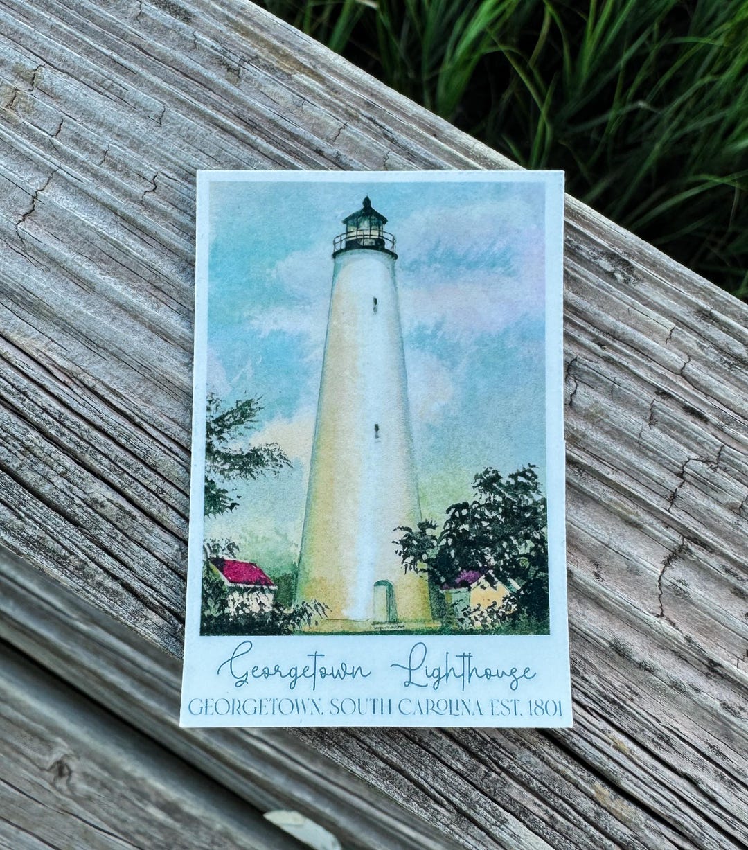 Georgetown Lighthouse Sticker | South Carolina Lighthouse | Winyah Bay ...