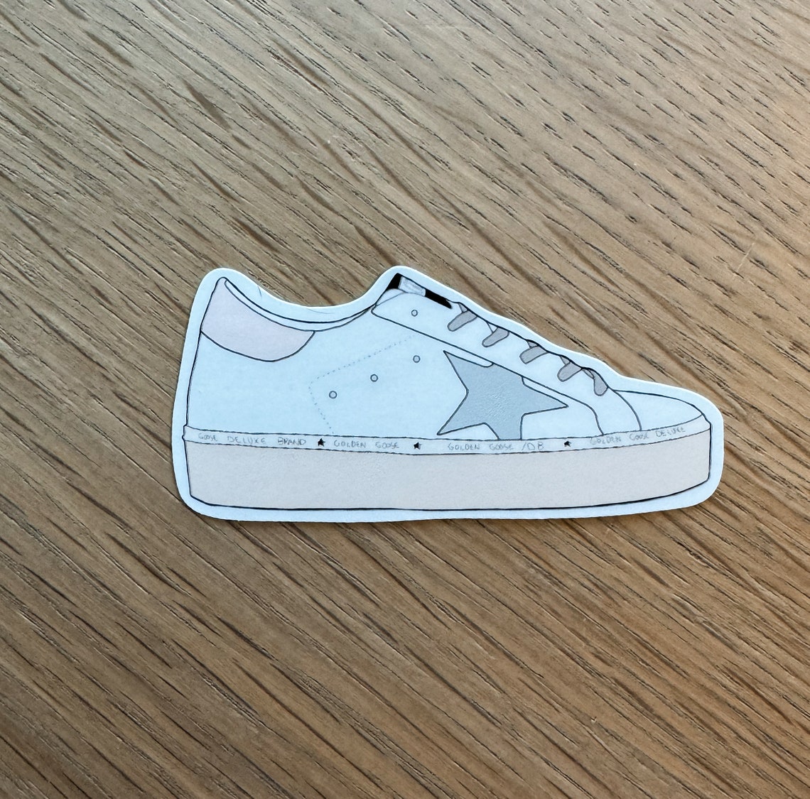 Golden Goose Sneaker Sticker | Weatherproof Laptop Decal - Etsy