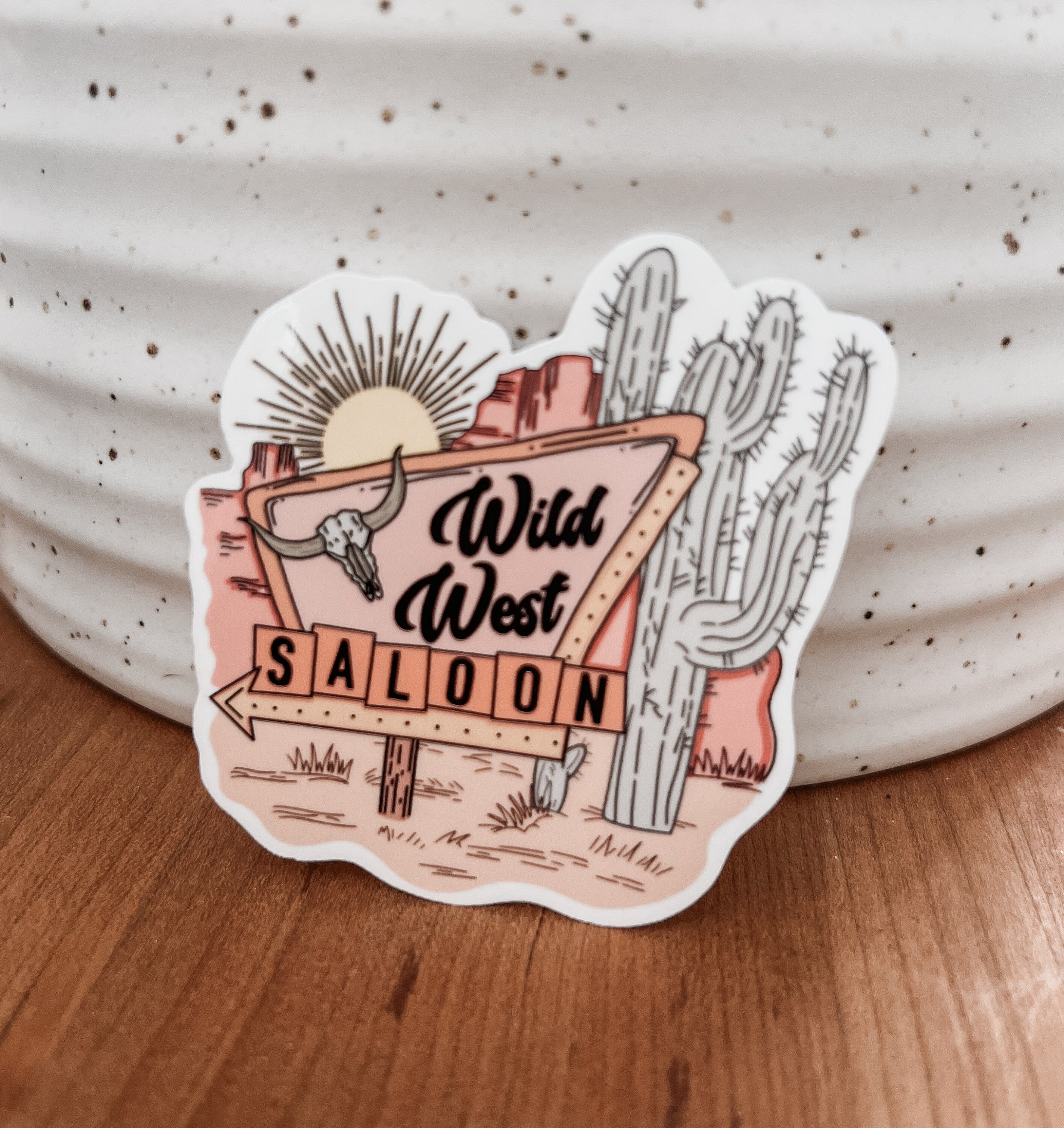 Wild West Saloon | Western Sticker - Etsy